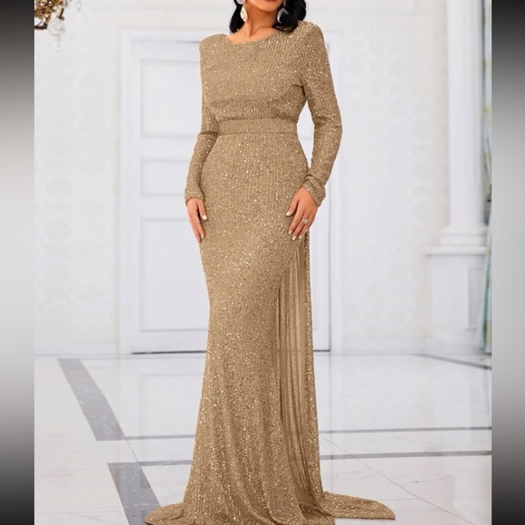 Dresses | Luxe April Cot Party Formal Evening Prom Wedding Mermaid Hem ...